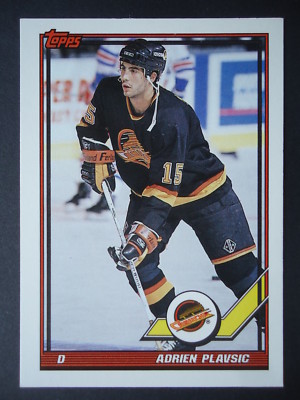 NHL 162 Adrien Plavsic Vancouver Canucks Topps 1991/92 | eBay