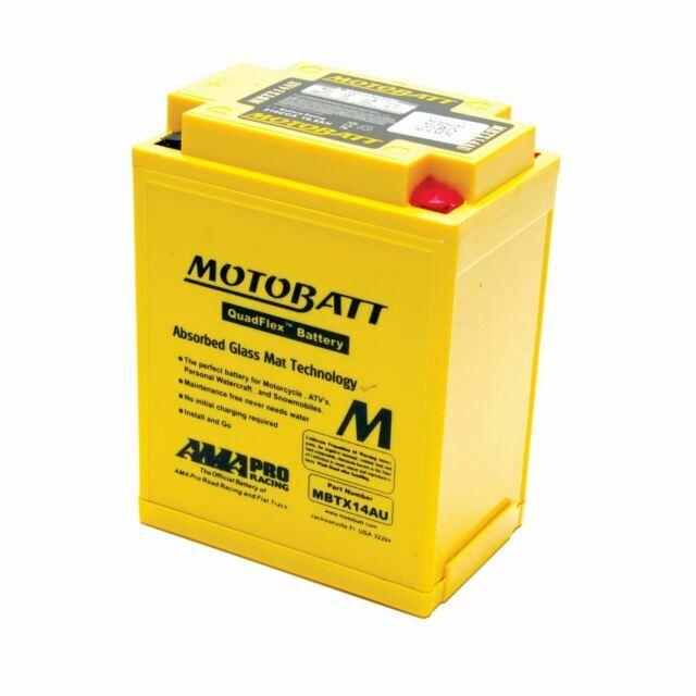 MotoBatt MBTX14AU QuadFlex Lead Acid Bike Battery for sale online | eBay UK