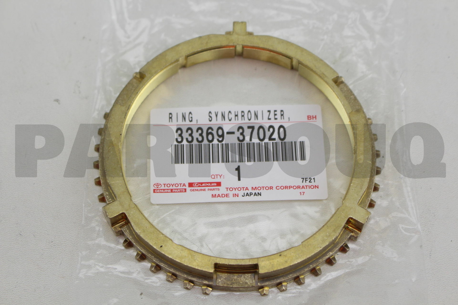 3336937020 Genuine Toyota RING, SYNCHRONIZER (FOR 3RD GEAR) 33369-37020 ...