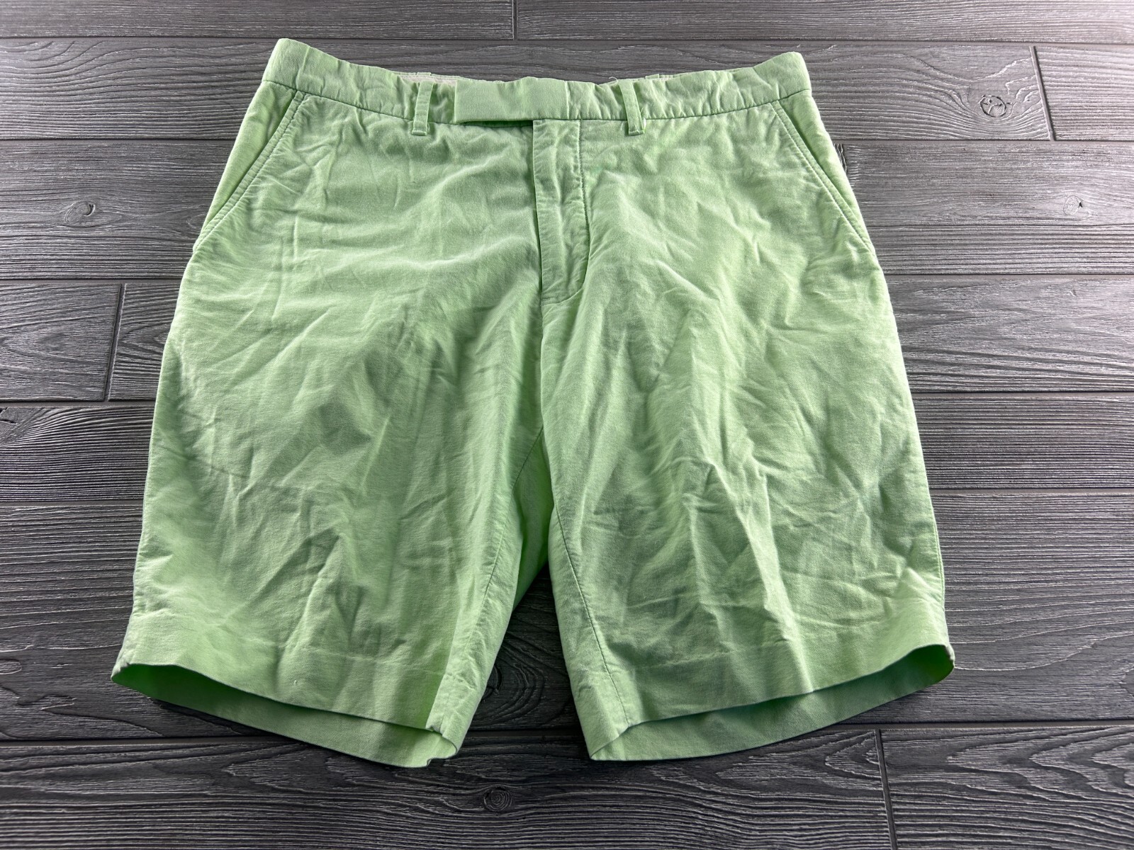 Polo Ralph Lauren Men's Size 36 Shorts Chino Light Green Flat Front ...