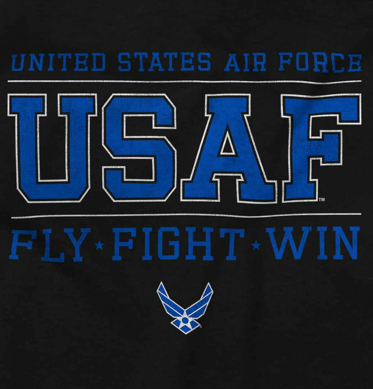 United States Air Force USAF Fly Fight Win Long Sleeve Tshirt for Men ...