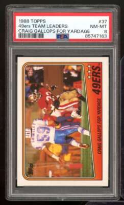 49ers Team Leaders Card 1988 Topps Team Leaders #37 PSA 8 | eBay