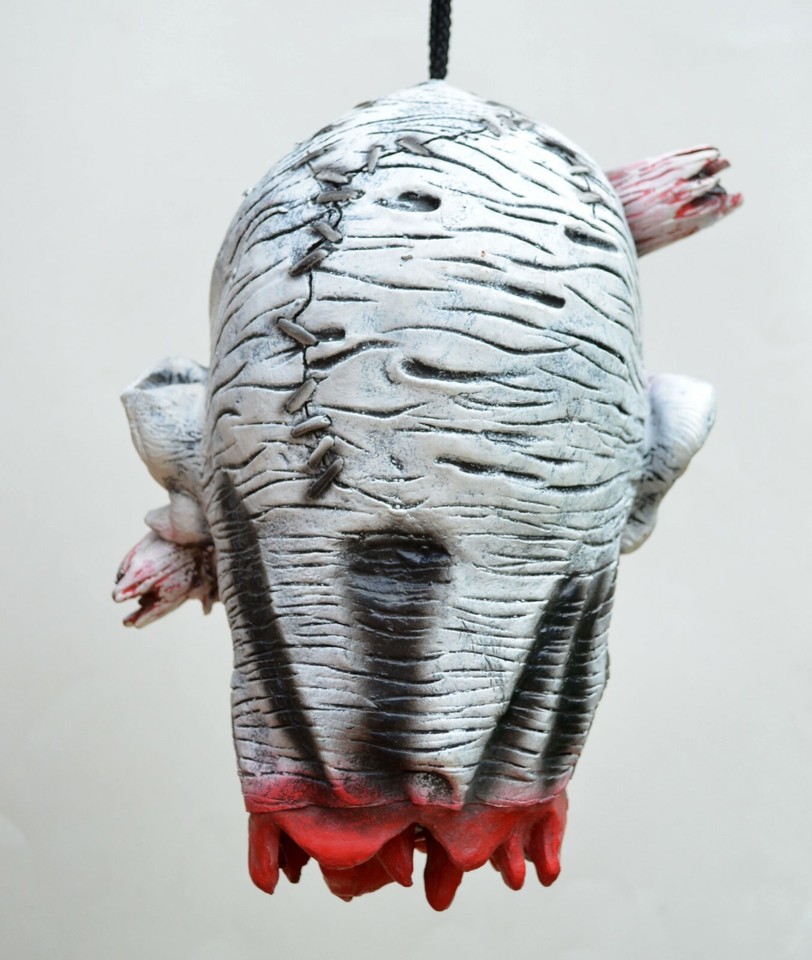 Halloween Zombie Props Severed Hanging Corpse Heads Life Size Foam Body ...