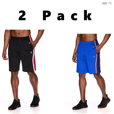 AND 1 Men's Athletic 11" Inseam 2 Pack Flash Cut Basketball Shorts Size ...
