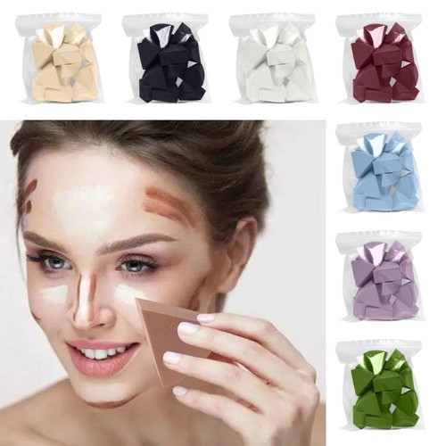 15PCS Super Soft Triangular Powder Puff Dual Use Powder Puff Pad Makeup ...