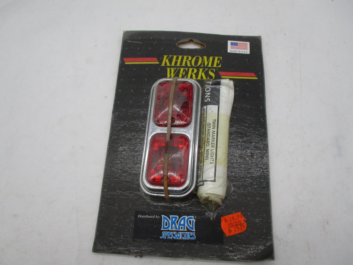 Harley Davidson Khrome Werks Baron Mini Twin Red Marker Harley Davidson Khrome Werks Baron Mini Twin Red Marker