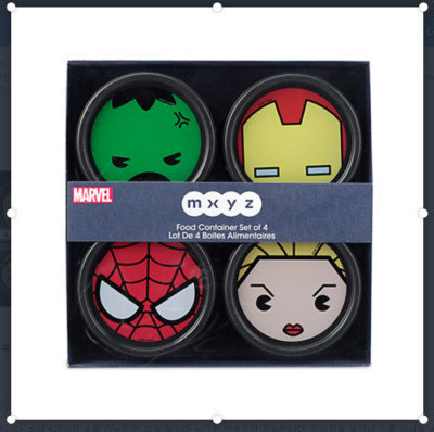 Disney Store Marvel MXYZ Food Storage Container Set - New | eBay