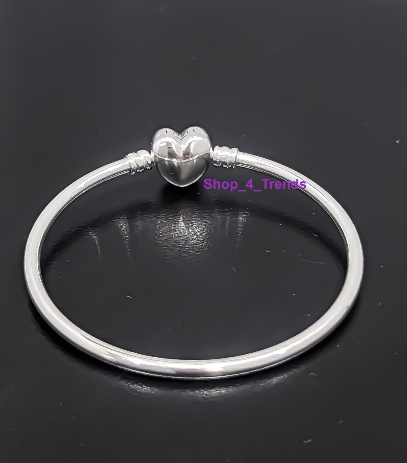 NEW PANDORA 591064C01 925 CZ Entwined Infinite Hearts Bangle Charm ...
