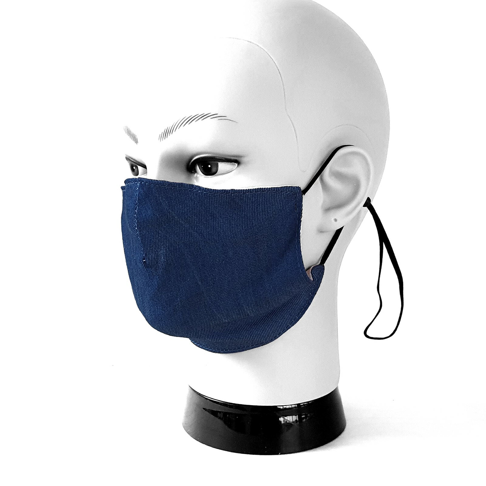 Lyocell Denim Face Mask Mounth Cover, Washable With Nose Clip and ...