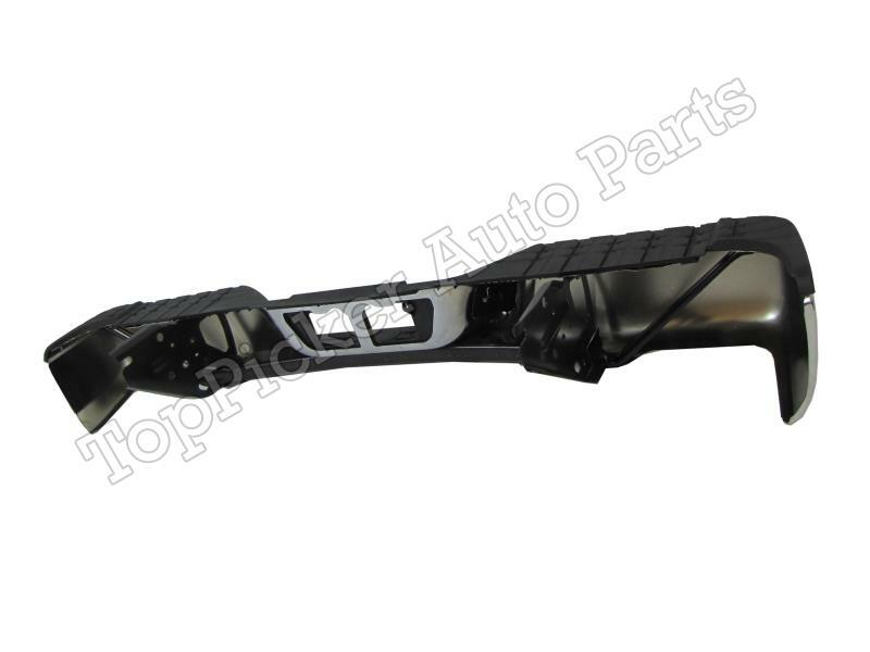 Rear Step Bumper Chrome Assy Pad Hitch Brackets W/O Sensor For 2007 ...