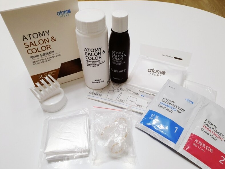 ATOMY Salon & Color Self Hair Dye Hair Care Styling Rose Brown Gold ...