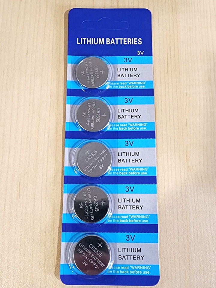5 NEW CARDED CR2335 2335 3v LITHIUM BATTERY MFD. Dec. 2023 | eBay