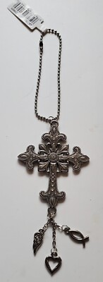 GUIDING CROSS GANZ CAR CHARM WITH CHAIN FOR REAR-VIEW MIRROR | eBay