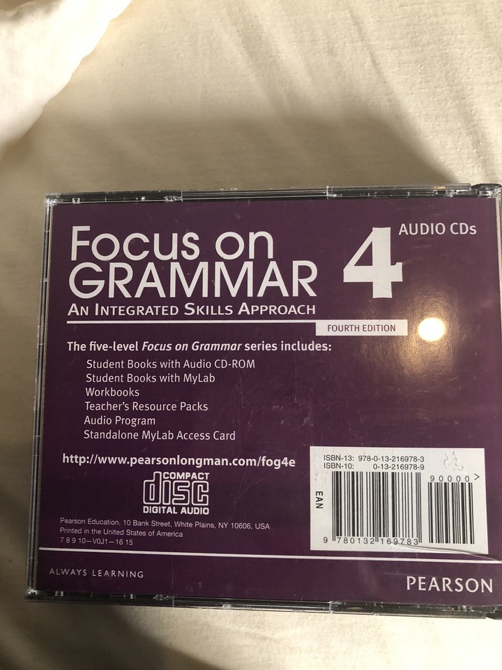Focus on Grammar 4 - 4 CD-ROMs - Fourth Edition - LIKE NEW - 1 | eBay