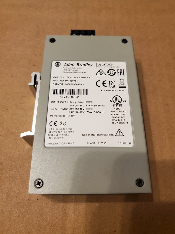 1783-US5T Allen Bradley Stratix 2000 5 Port Unmanaged Switch | eBay