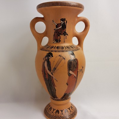 Pottery Designs Greek Gods VTG Greek Design Salt & Pepper Shakers Hand