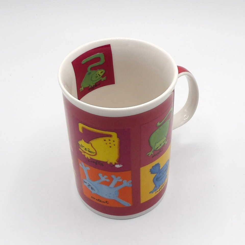 Wilscombe Fine China Cat Motif Coffee Tea Mug EUC | eBay