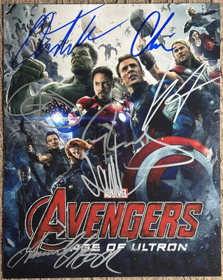 Avengers Cast Signed Photo, 8x10 with COA, MCU, Marvel, (6) | eBay