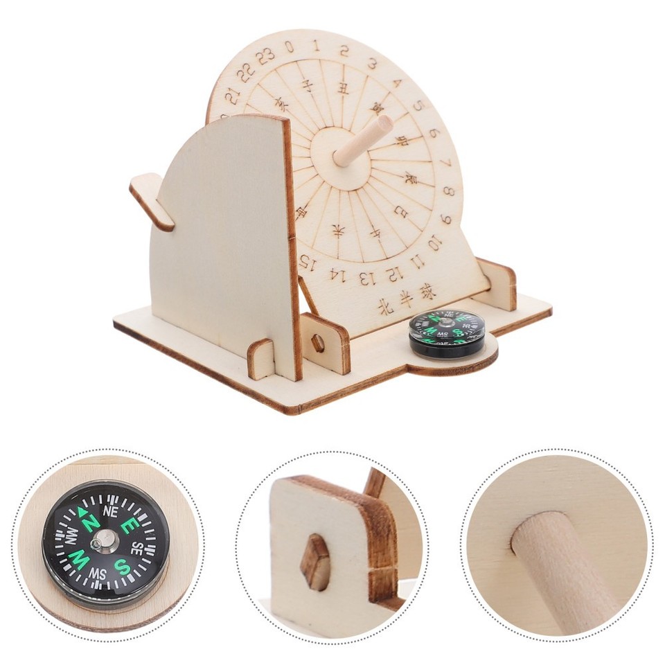 Equatorial Sundial Model Solar System Kit Ancient Timekeeper DIY | eBay ...