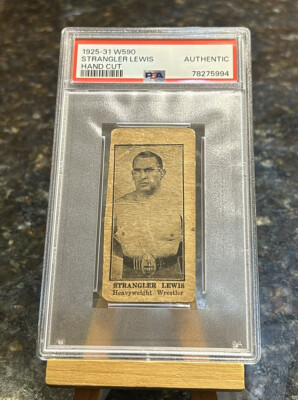 1925-31 W590 Ed Strangler Lewis Wrestler Hand Cut Strip Card PSA ...