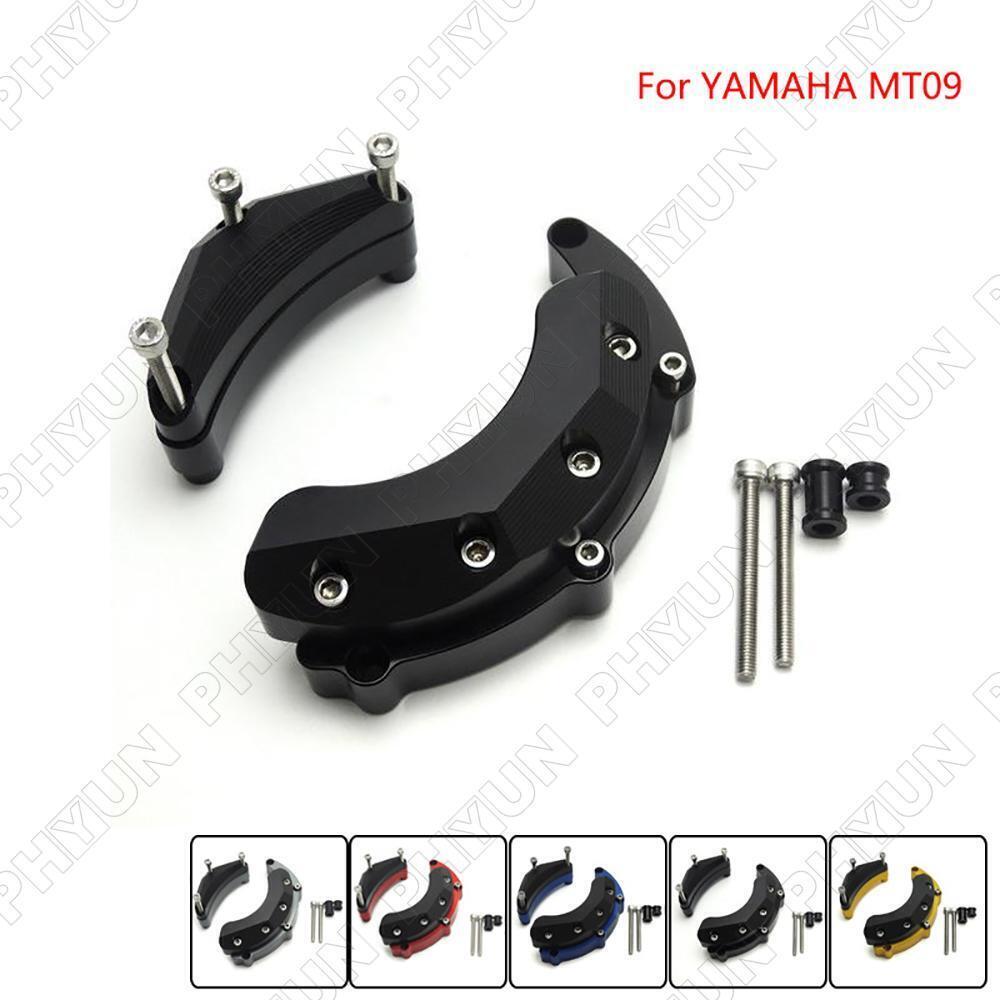Black Engine Guard Slider Cover Protector For Yamaha XSR900 MT09 FZ09 ...