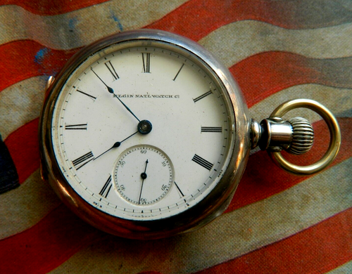 Elgin GM Wheeler Grade 82. 18s. 13j. Pocket Watch w/ Silver Case. | eBay