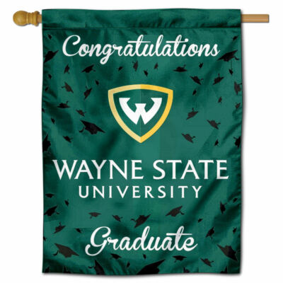 Wayne State University Graduation Gift Decorative Flag | eBay