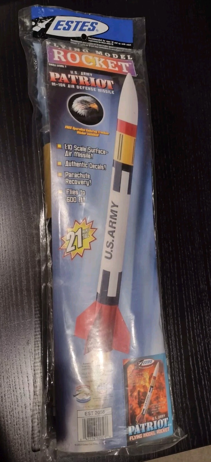Estes Rocket Army Patriot Model Rocket Skill Level 1 600 Feet | eBay
