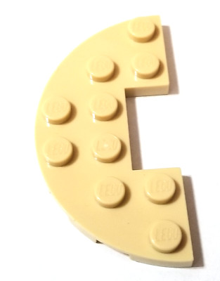 LEGO 3x6 Round Plate Half Circle with Cutout Tan Part 18646 | eBay