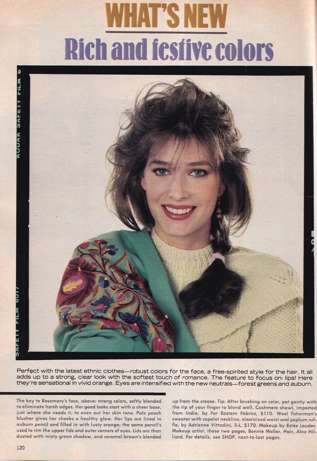 MADEMOISELLE 1981 ROSEMARY MACGROTHA BROOKE SHIELDS ANGIE DICKINSON KIM ...