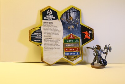 Heroscape RHOGAR DRAGON SPINE Figure & Card | eBay