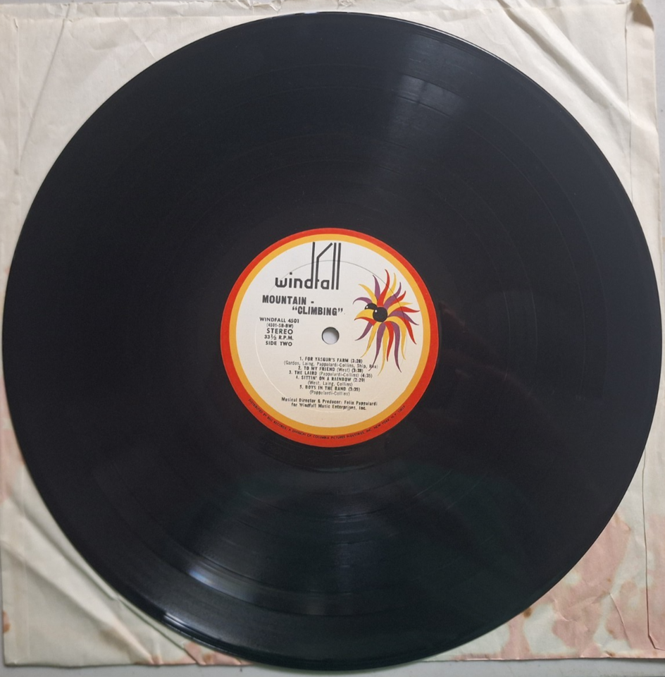 Mountain ~ Climbing! (Windfall 1970) Vinyl record feat. Mississippi ...