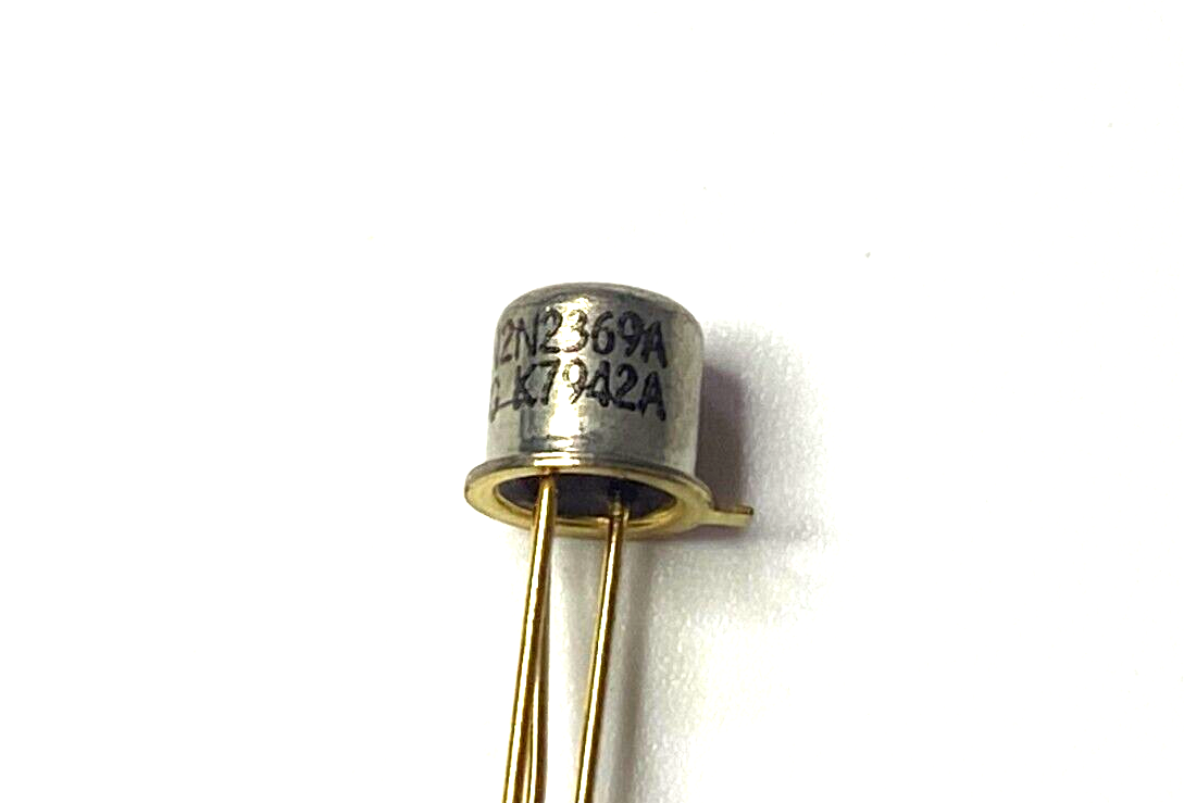 1pcs - Motorola 2N2369A NPN 0.36W 15V 0.2A TO18 Gold-Pin Transistor ...