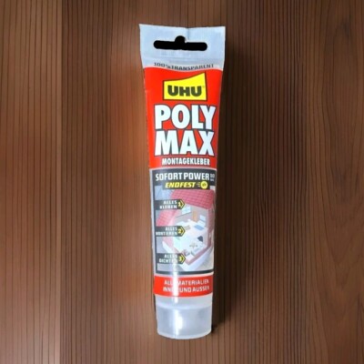 UHU Poly Max Sofort Power 10 Sek transparent Tube Universeller Alleskleber 47260 | eBay.de