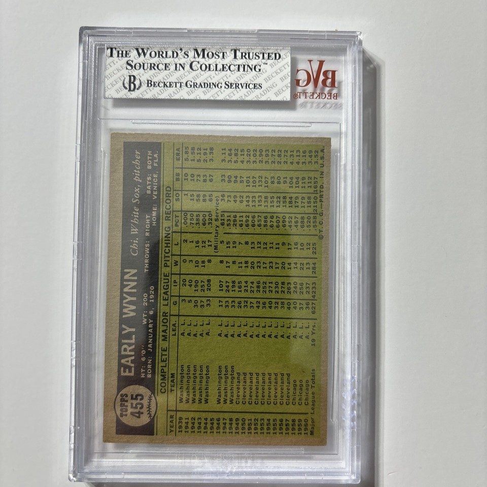 1961 Topps Early Wynn HOF Bvg 6 | eBay