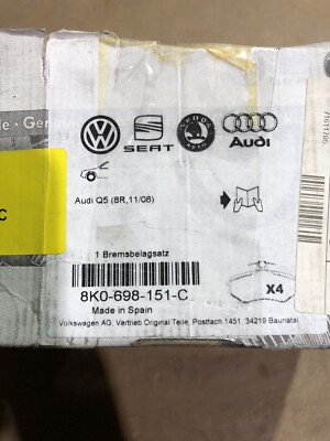Genuine Audi Q5 Front Brake Pads 8K0 698 151 C | eBay UK