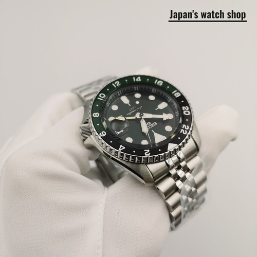 SEIKO 5 Sports SBSC019 Green SKX Sports Style GMT Men's Watch New in ...