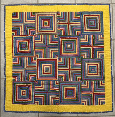 Handmade Baby Lap Quilt 38” Squared | eBay