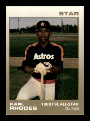 1988 Star FSL All Star # 18 Karl Rhodes Card (ML2) Osceola Astros | eBay