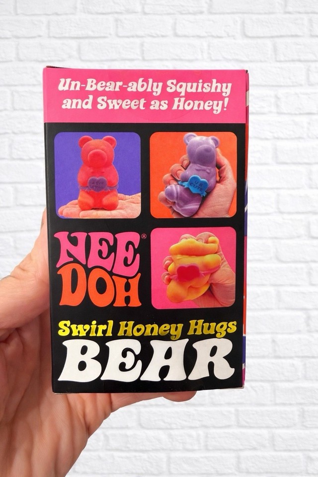 NeeDoh Valentines Day Swirl Honey Hugs Bear - RARE - Ships Fast! | eBay