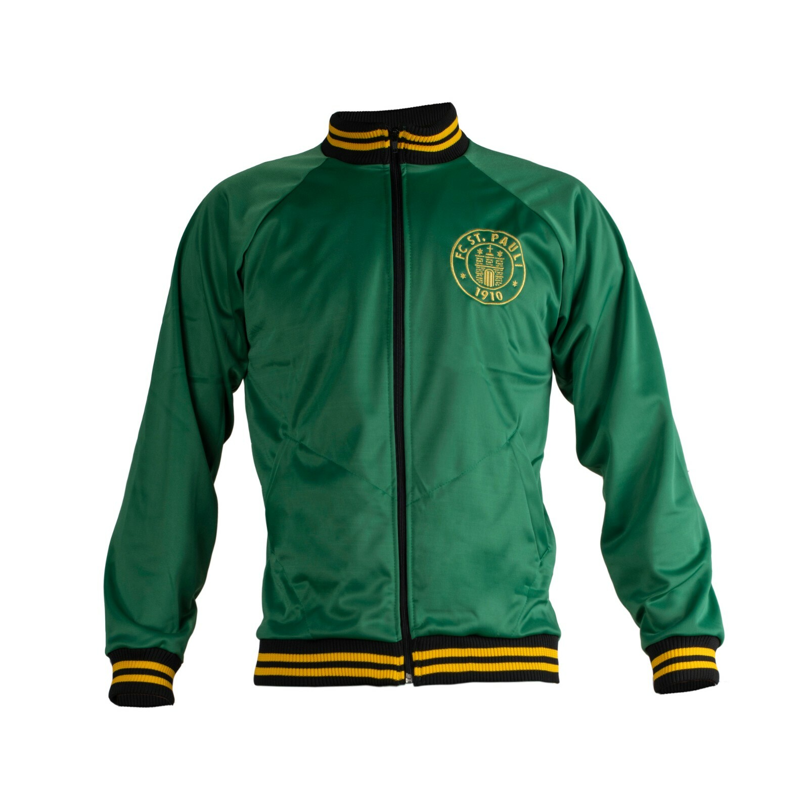 St. Pauli Green Ultras Retro Jacket Football Tracksuit Classic Vintage ...