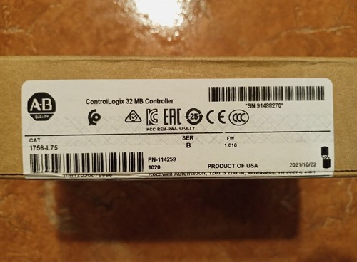 New Sealed 1756-L75 Series B Control Logix5575 Controller PLC 32MB ...