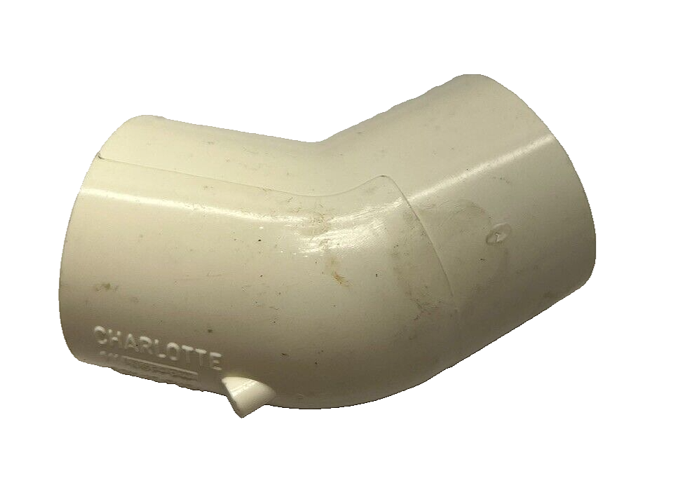 Charlotte 417-010 NSF-PW 45 Degree PVC Fitting 1”, D2466 SCH 40, PVC 1 ...