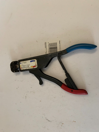 Amp / Tyco 59250 Red and Blue T head ratchet Crimp Crimper crimping ...