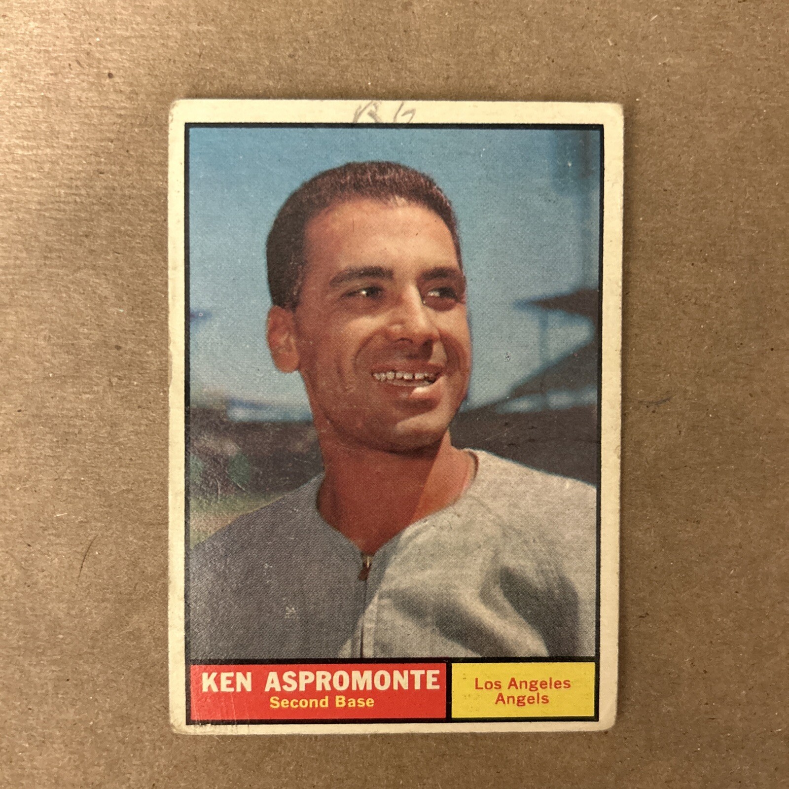 1961 Topps Baseball Ken Aspromonte Los Angeles Angels Card #176 | eBay