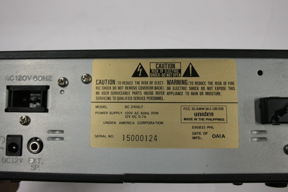 Uniden Bearcat - 210XLT - 40 Channel Radio Scanning System Works | eBay