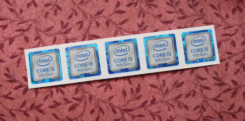 Lot of 10 Intel Core i5 9th Generation Stickers 18 x 18mm Case Badges ...
