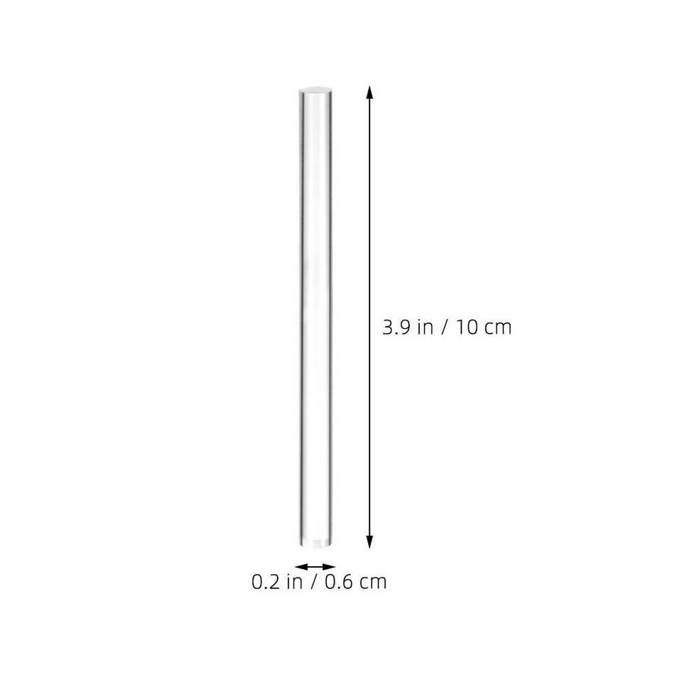 150 Pcs Hot Melt Adhesive Glue Rod Sticks Mini Diy Craft Material Clear ...
