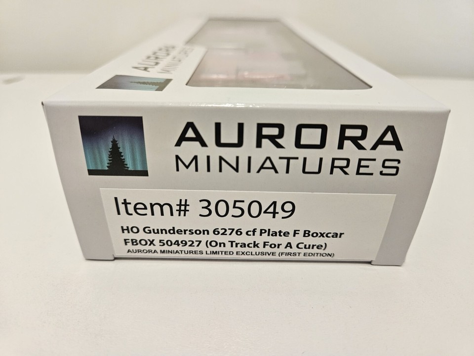 Aurora Minatures HO Scale Gunderson Boxcar FBOX #504927 On Track For A ...