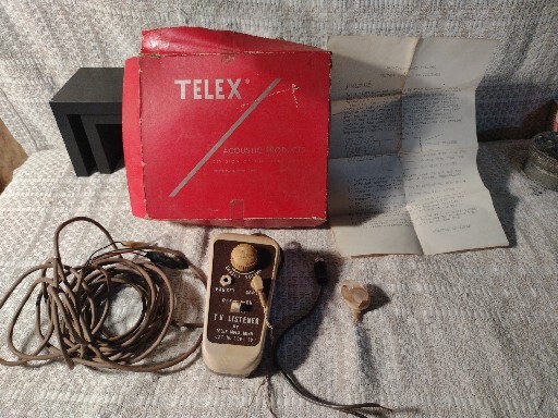 Vintage Telex T-V Listener Private Radio TV Earphone Jack Headphone LCP ...